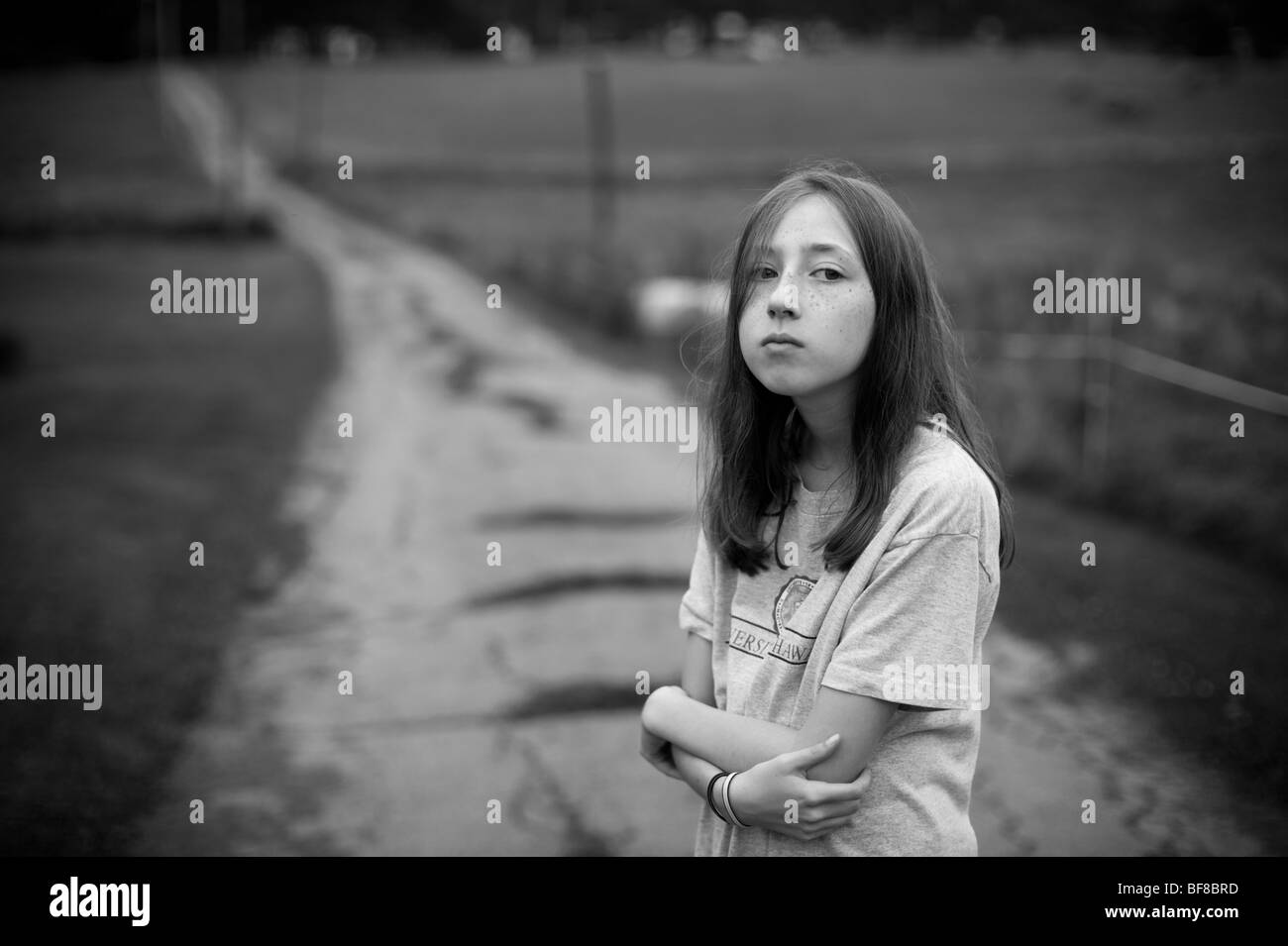 Path driveway Black and White Stock Photos & Images - Alamy