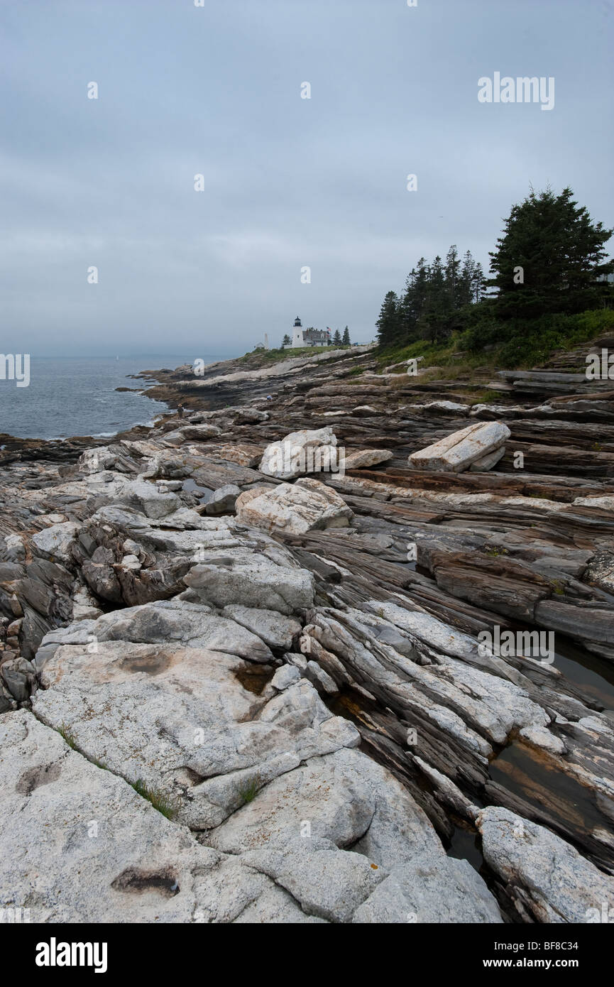 Pemaquid Point Maine Stock Photo - Alamy