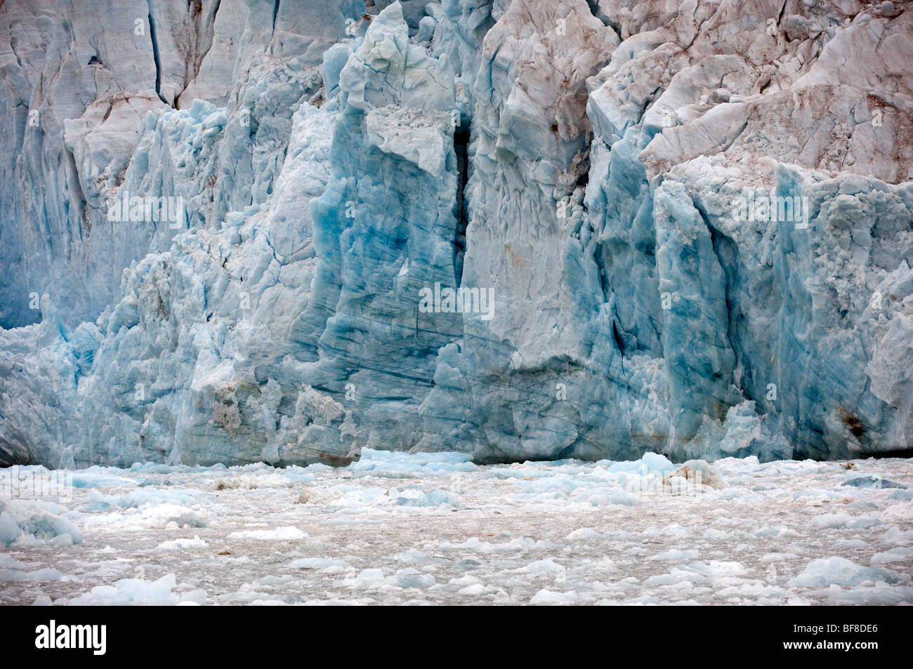 Glacier wall and frozen sea Stock Photo - Alamy