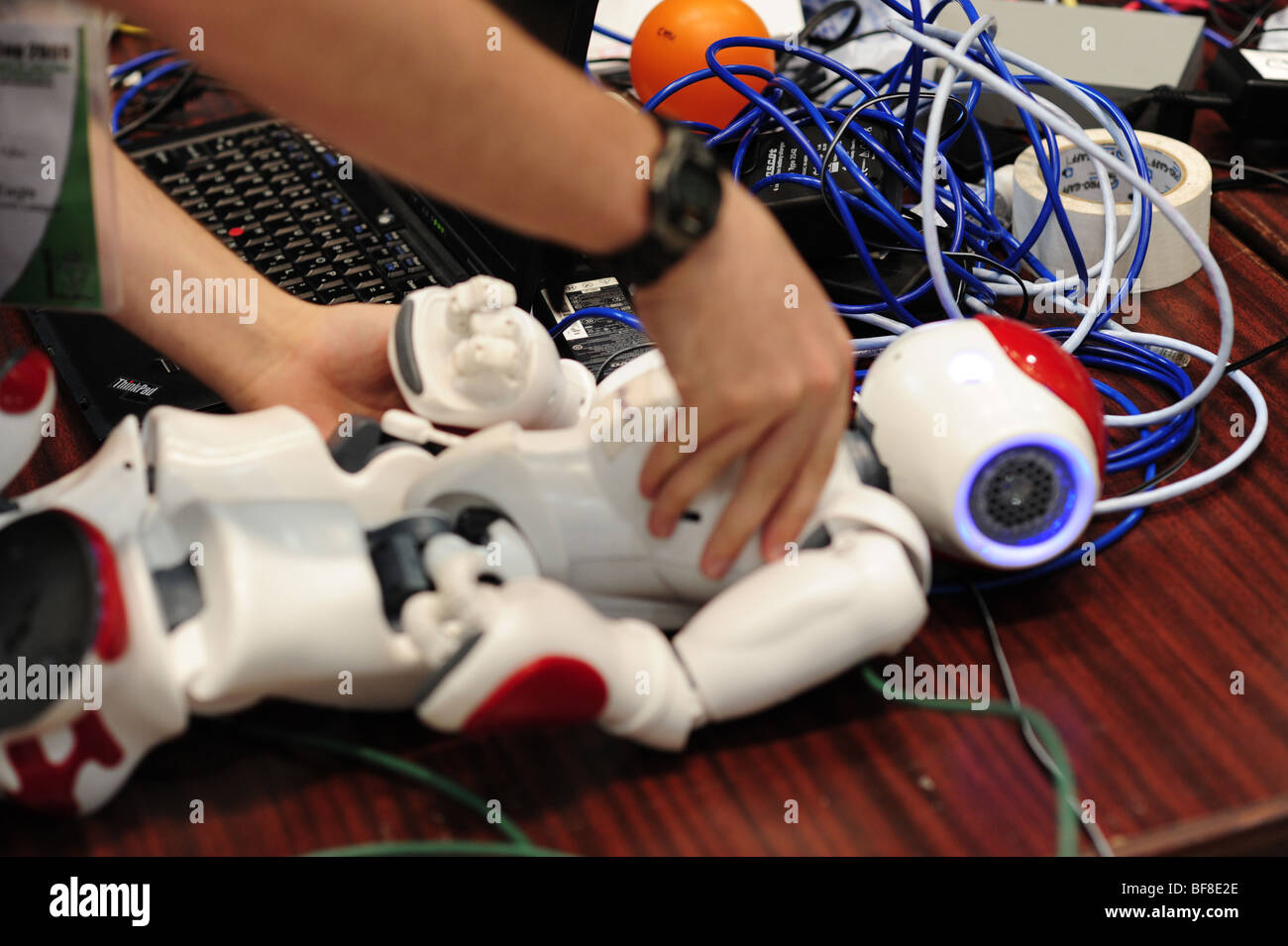 RoboCup 2009, Graz, robot world championship, robotics, humanoid, Nao-robot, Human-Robot ...