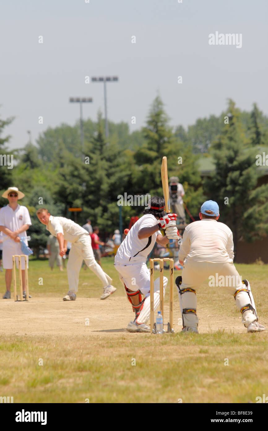 Cricket game grass hi-res stock photography and images - Alamy
