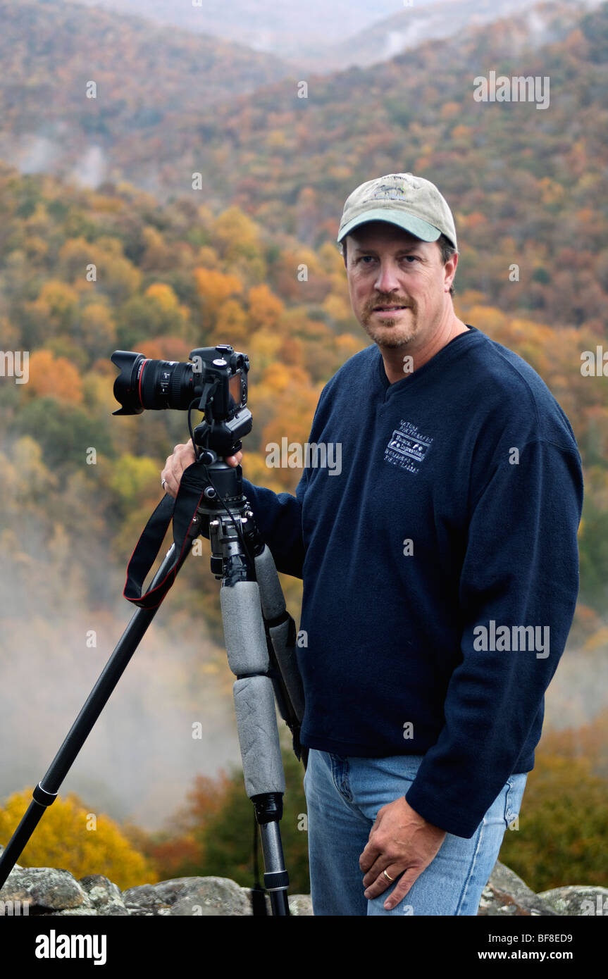 Portrait of Outdoor Photographer Harold Stinnette on Buzzards Roost in ...
