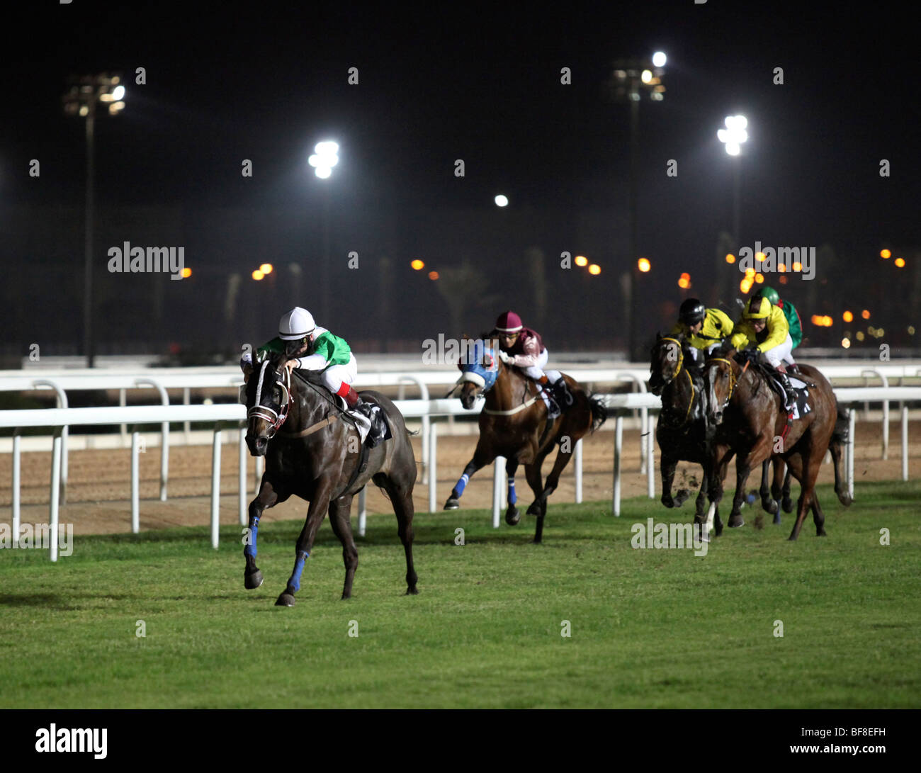 Action on the New Rayyan racecourse, in Doha, Qatar, at the Nov 5, 2009 ...