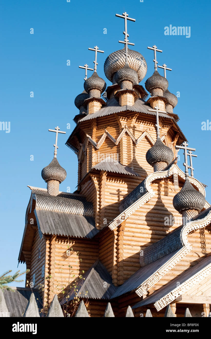 Man's monastery. Monastic village completely constructed of a tree ...