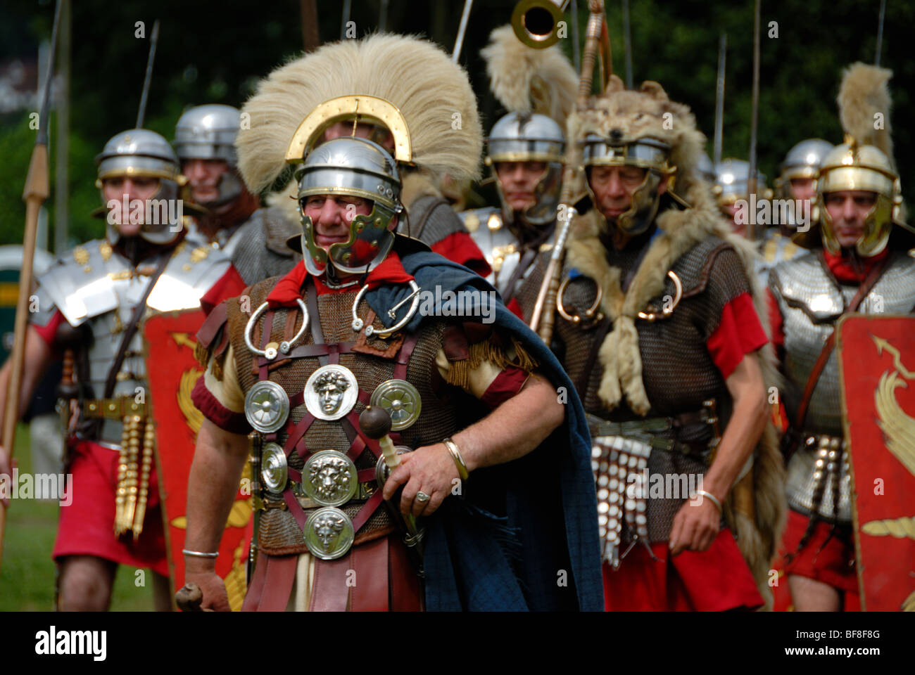 The Ermine Street Guard performing at the Roman Military Spectacular in ...