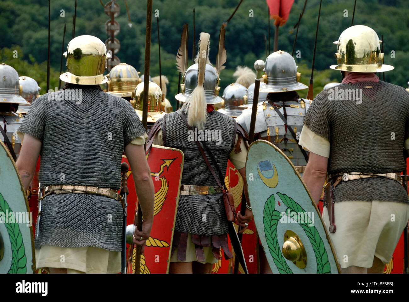 The Ermine Street Guard performing at the Roman Military Spectacular in ...