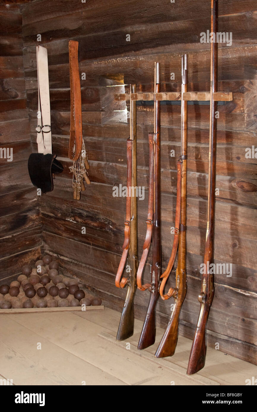 Old Fort Western, old wooden fort located in Augusta, Maine and built ...