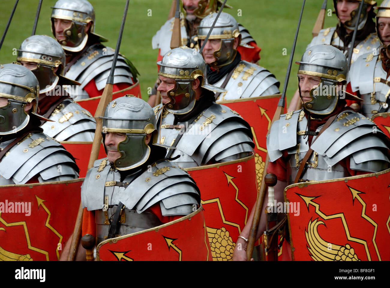 The Ermine Street Guard performing at the Roman Military Spectacular in ...
