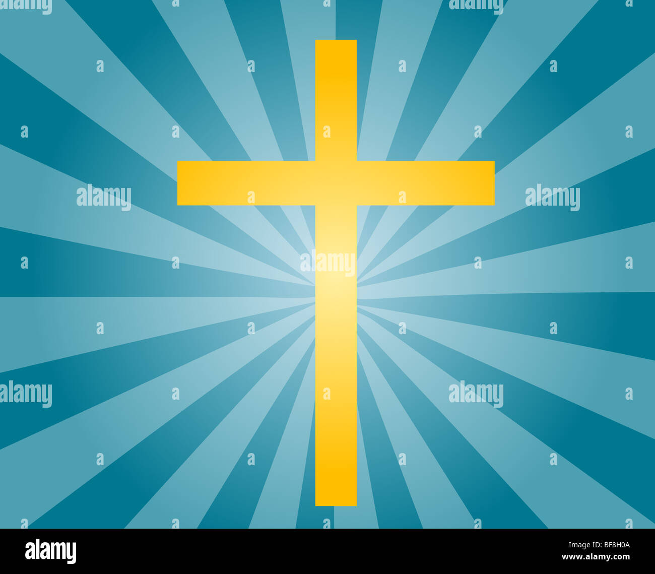 Christian church cross, religious spiritual symbol illustration Stock ...