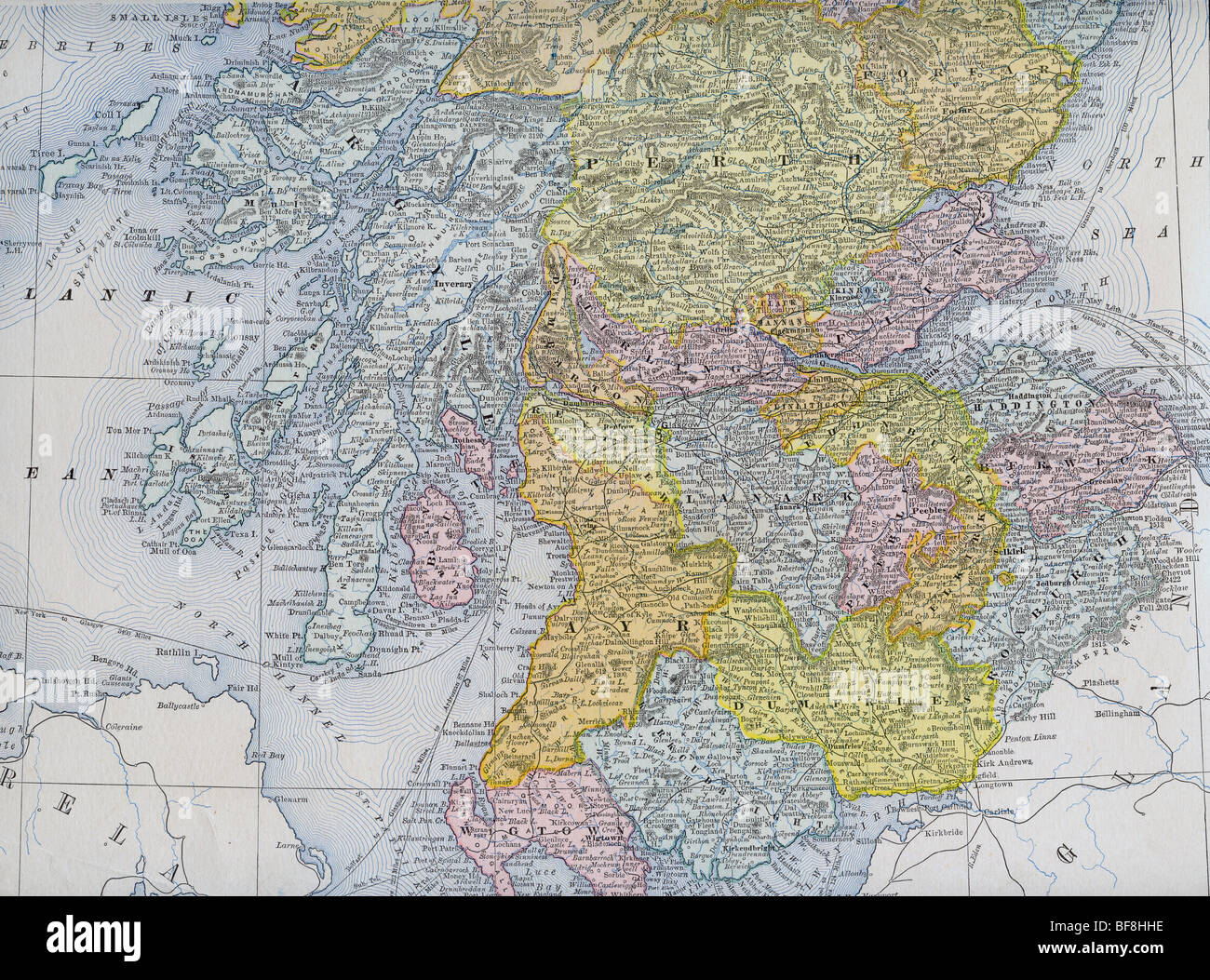 Scotland map hi-res stock photography and images - Alamy