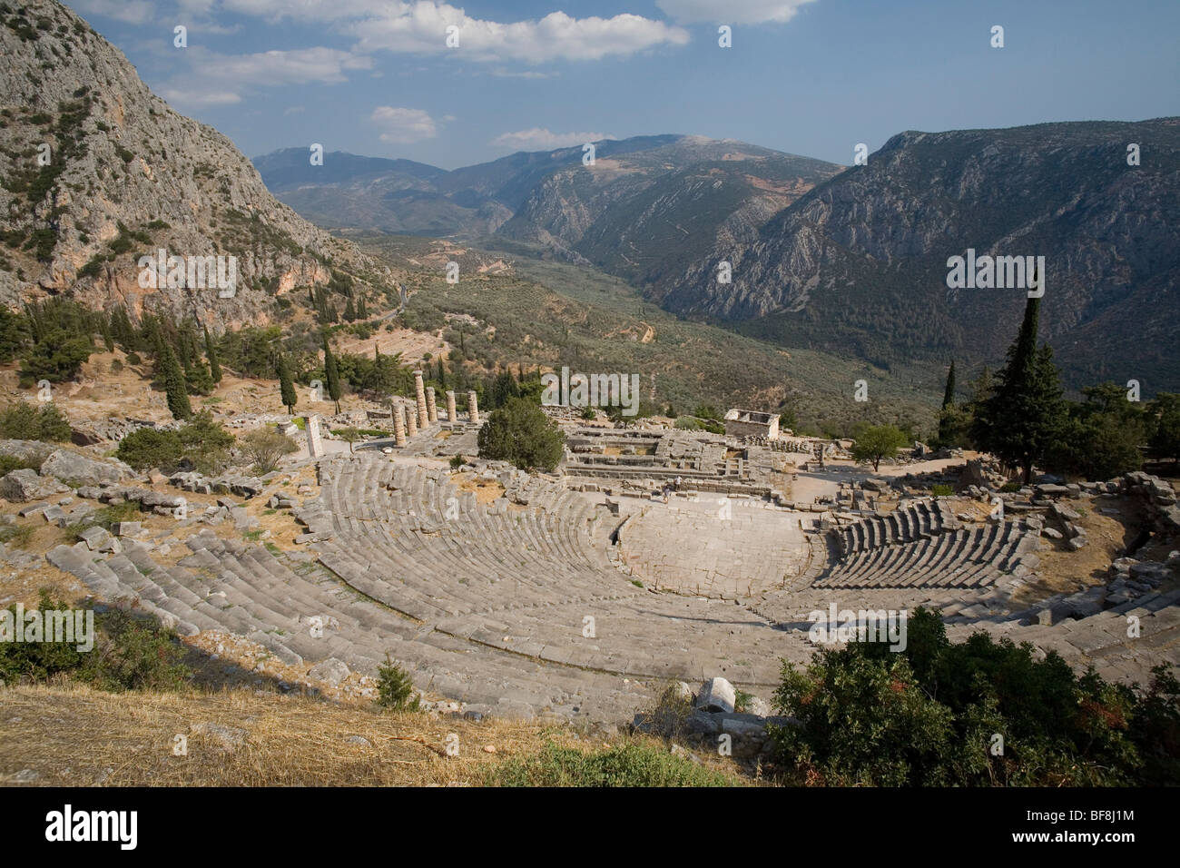 The ancient Roman ruins of Delphi, Greece Stock Photo - Alamy