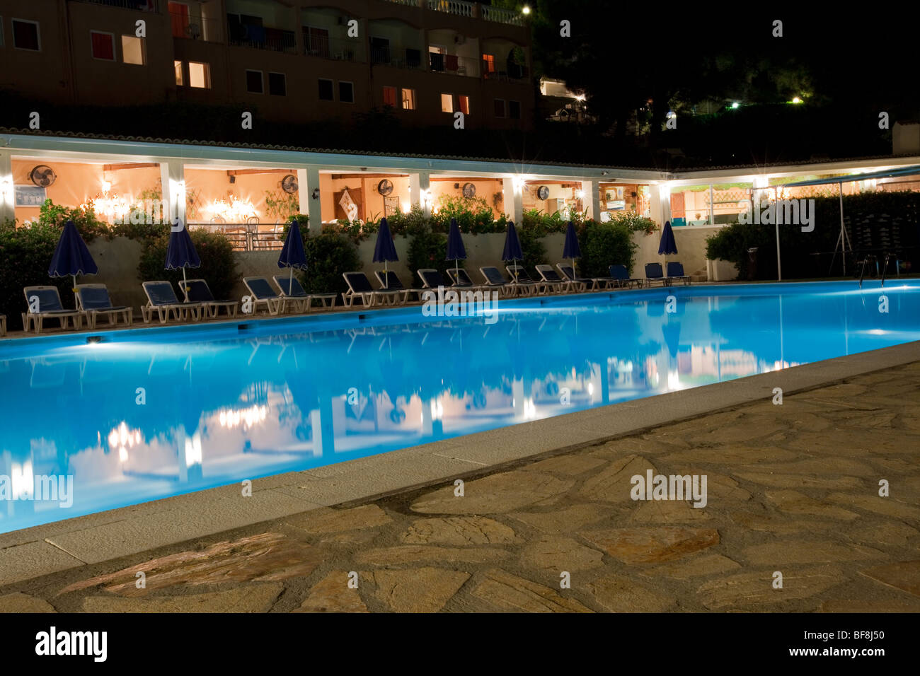 Illuminated spa house at night hi-res stock photography and images - Alamy