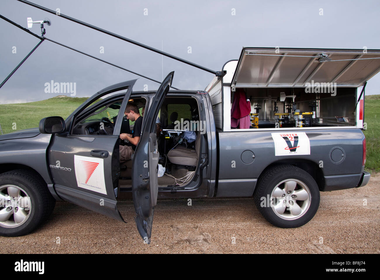 A probe truck being used in Project Vortex 2, June 6, 2009 Stock Photo ...