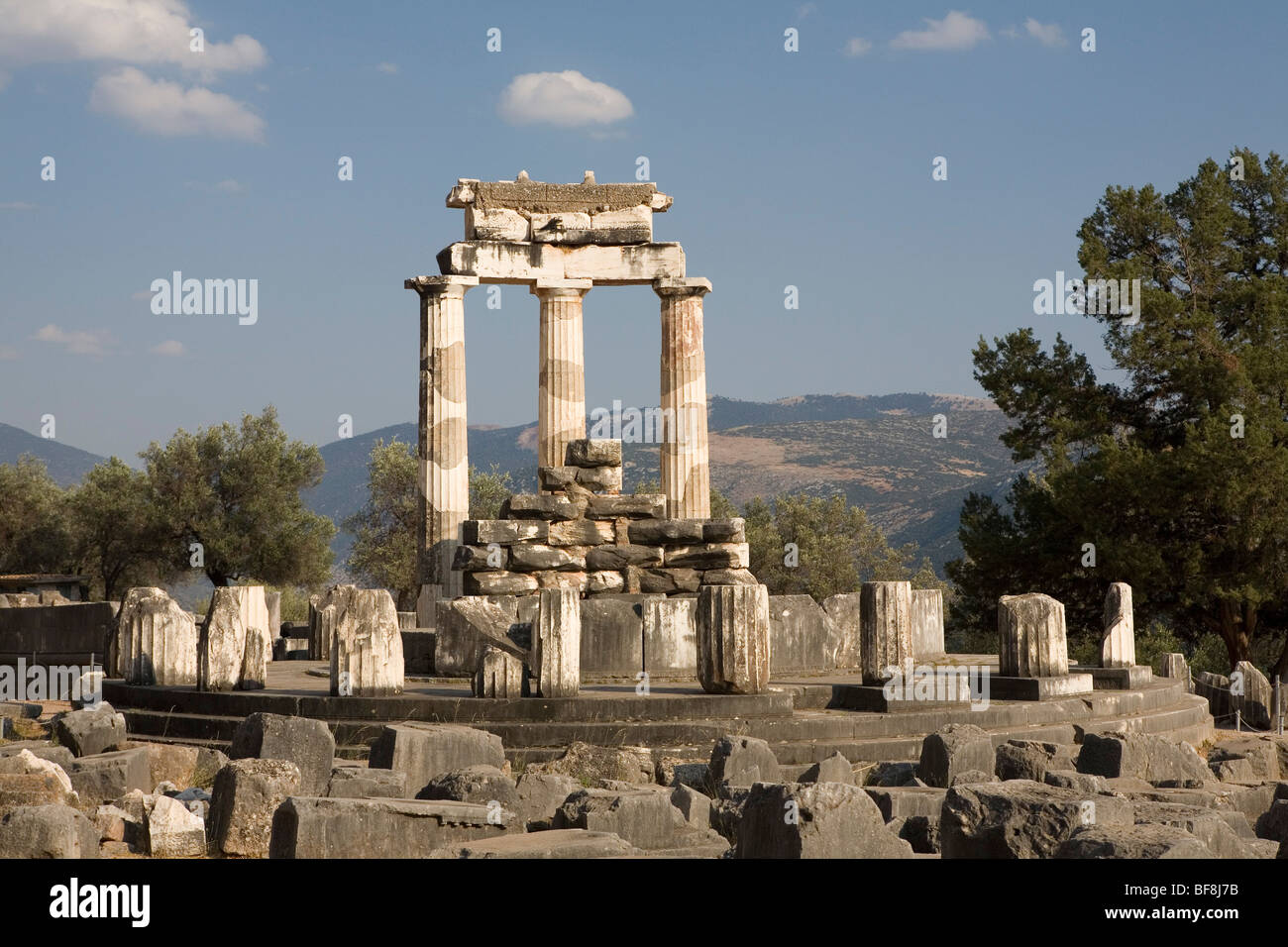 The ancient Roman ruins of Delphi, Greece Stock Photo - Alamy