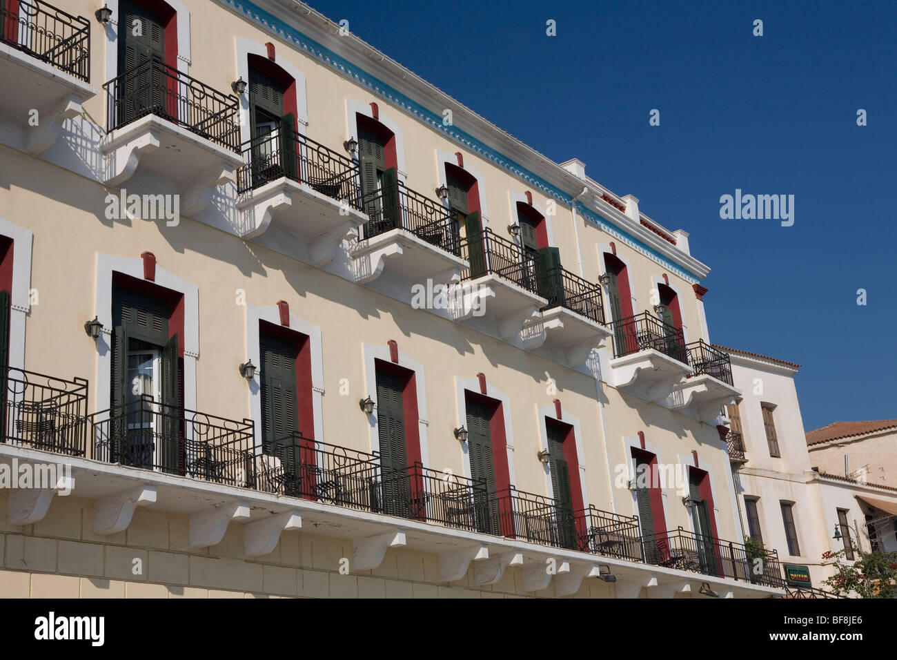 The port town of Gythio, Greece in the Peloponnese Peninsula, Greece ...