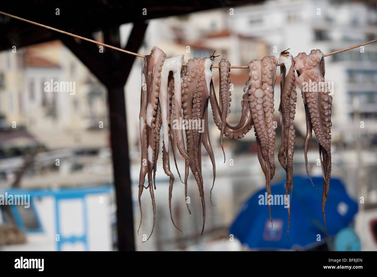 The port town of Gythio, Greece in the Peloponnese Peninsula, Greece ...