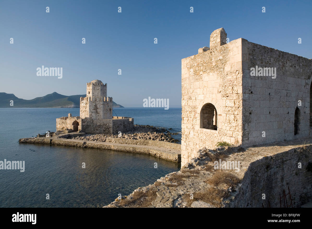 The medieval castle of Methoni, Greece Stock Photo - Alamy