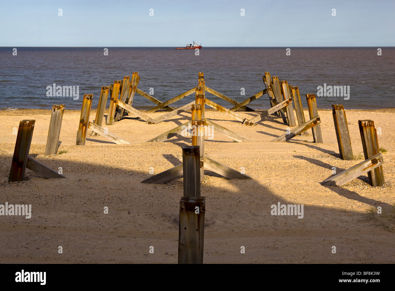 Remnants of Pier Stock Photo - Alamy