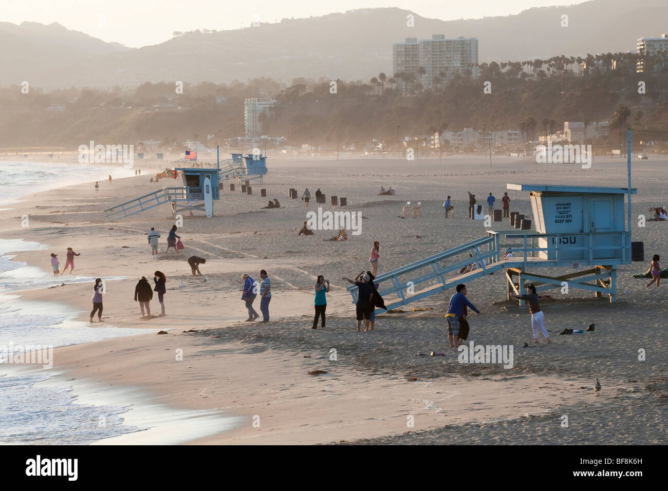 Santa Monica Beach in Los Angeles, California, USA Stock Photo - Alamy