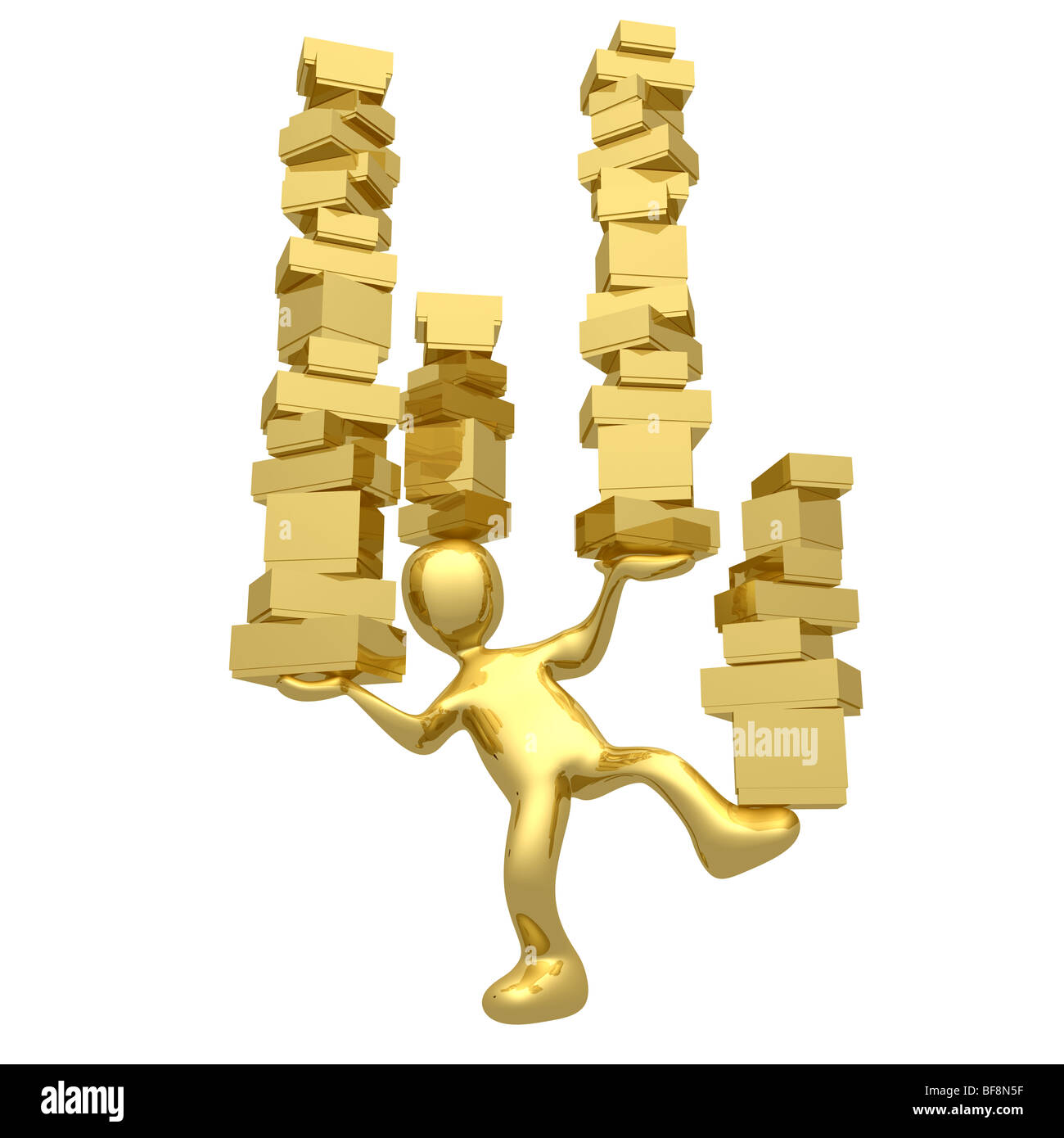 3d render holding boxes hi-res stock photography and images - Alamy