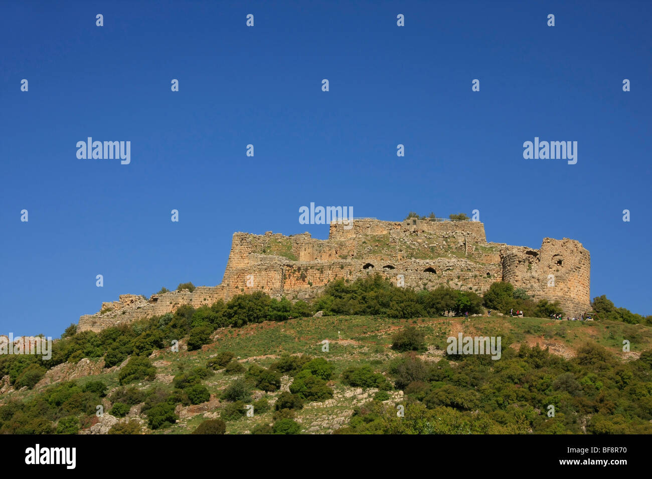Golan Heights, Nimrod Fortress on the slopes of Mount Hermon, above the ...