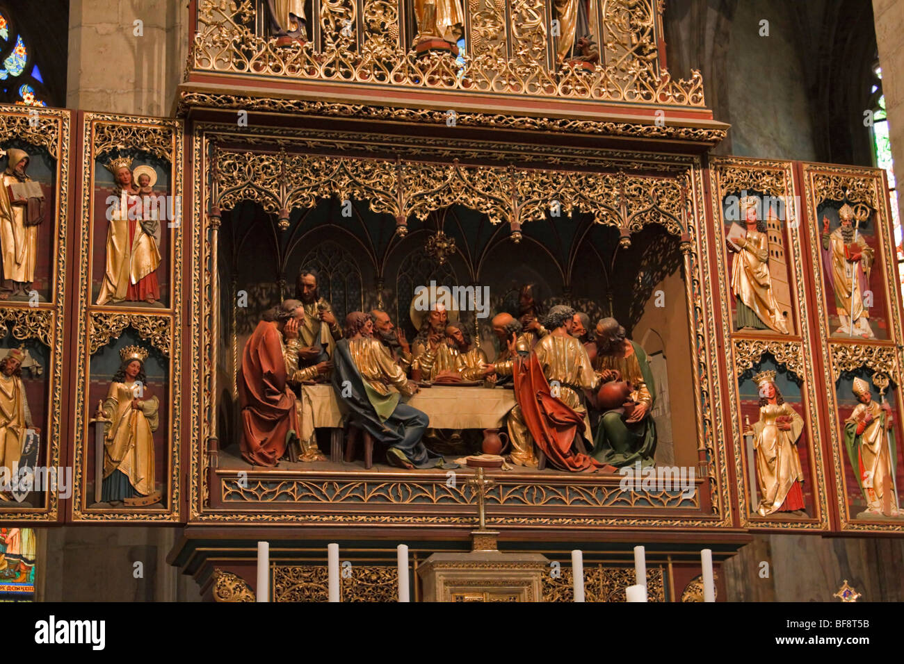 Last Supper altarpiece in St Barbara's Cathedral, Kutna Hora, Czech ...