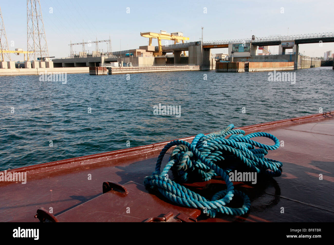 Esna Lock on the river Nile, Egypt Stock Photo - Alamy