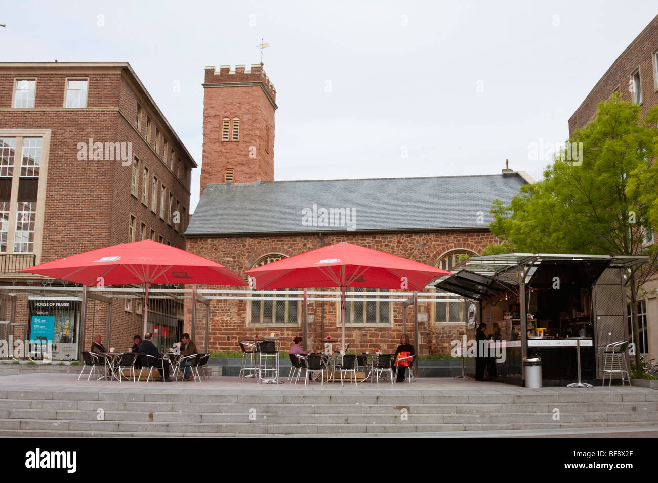 Cafe on Catherine Street in Exeter, England Stock Photo - Alamy