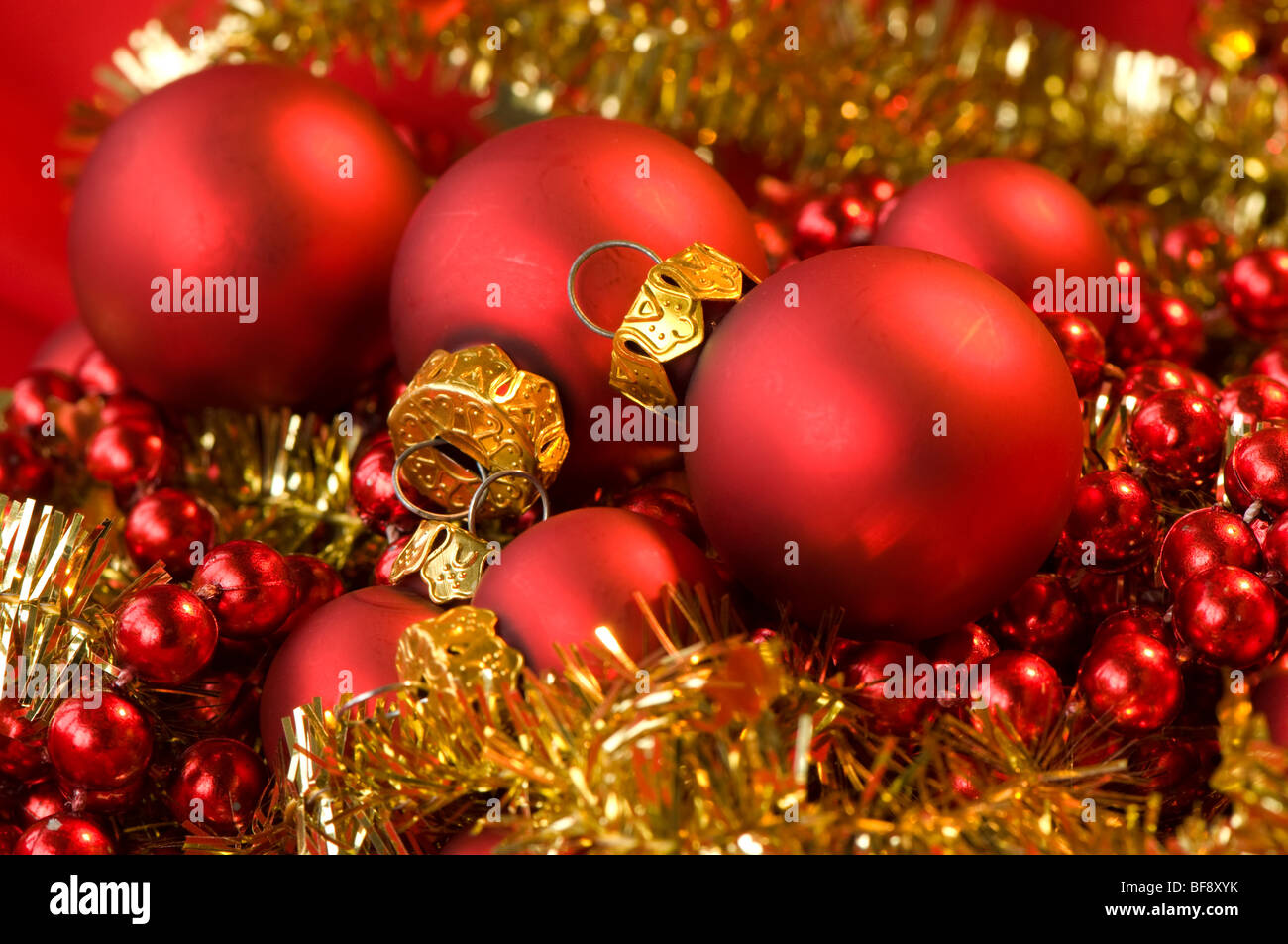 Tinsel decorations hi-res stock photography and images - Alamy