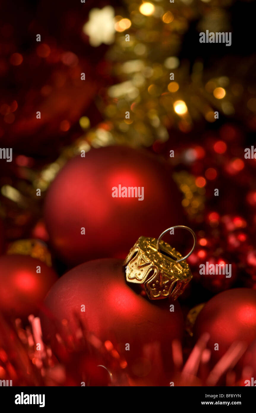 Tinsel decorations hi-res stock photography and images - Alamy
