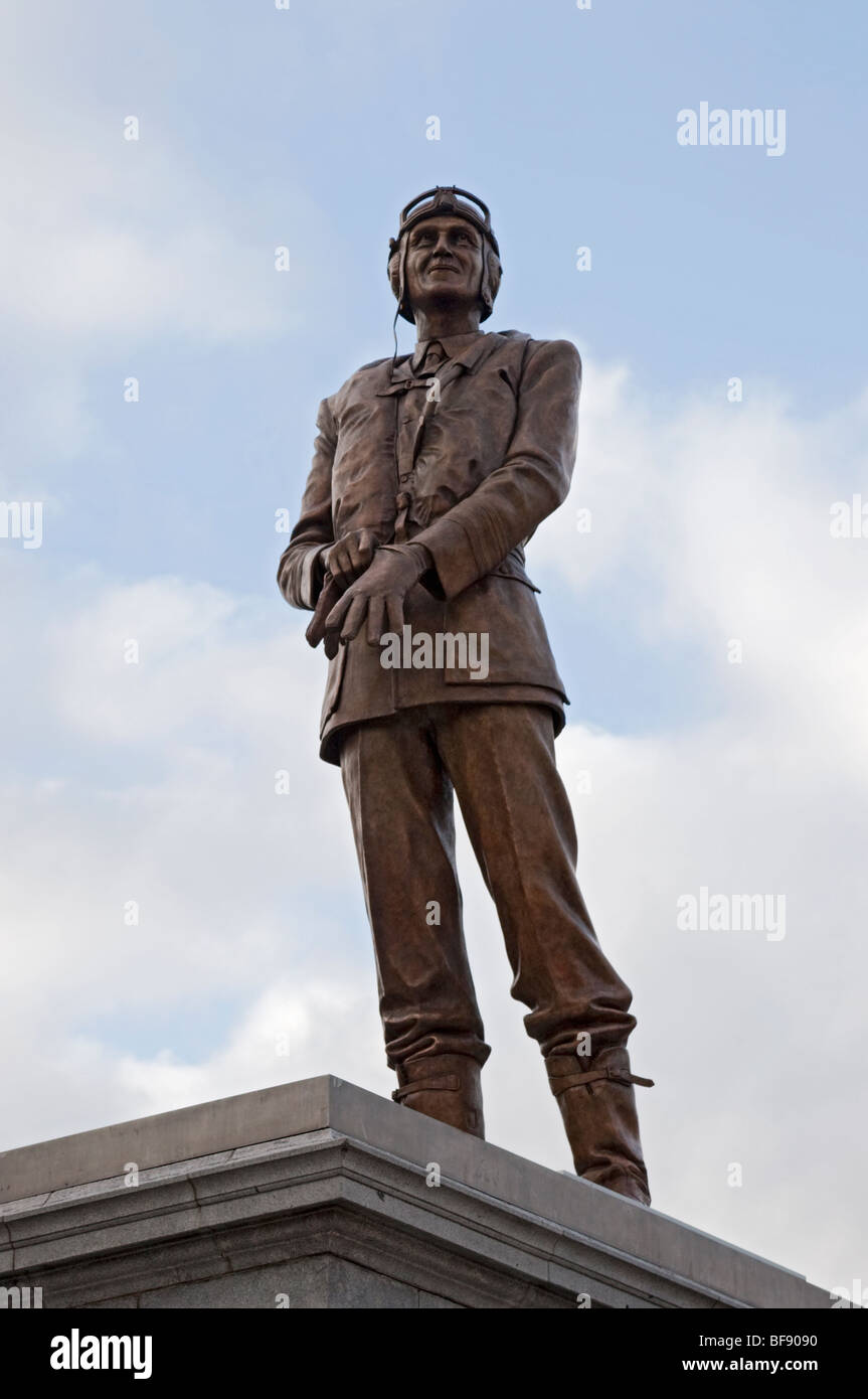 Statue of Sir Keith Park by Les Johnson on the fourth plinth in ...