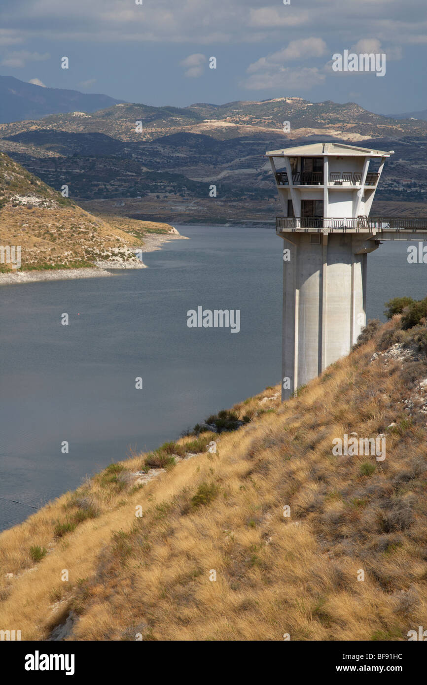 The Kouris Dam and reservoir in the republic of Cyprus europe Stock ...