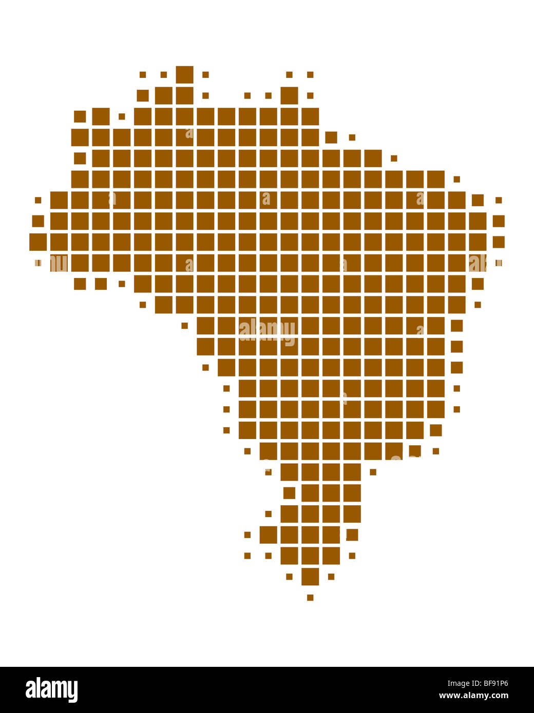 Map of Brazil Stock Photo - Alamy