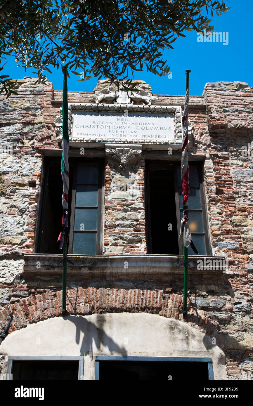 House of Christopher Columbus, Genoa, Italy Stock Photo - Alamy