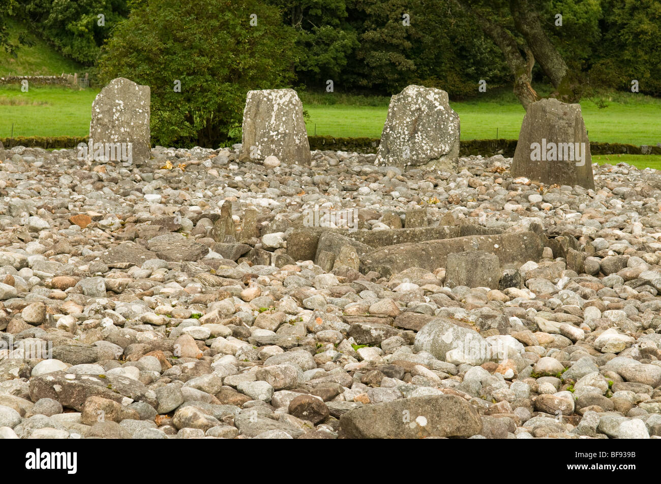 Southern circle at Temple Wood Kilmartin, Scotland Stock Photo - Alamy