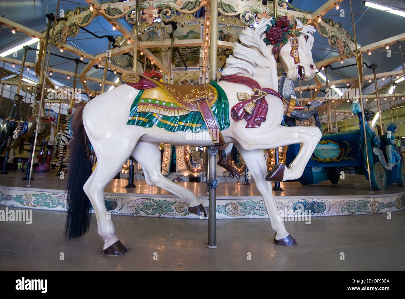carousel horse - Ocean City Maryland- Trimpers amusement park Stock ...