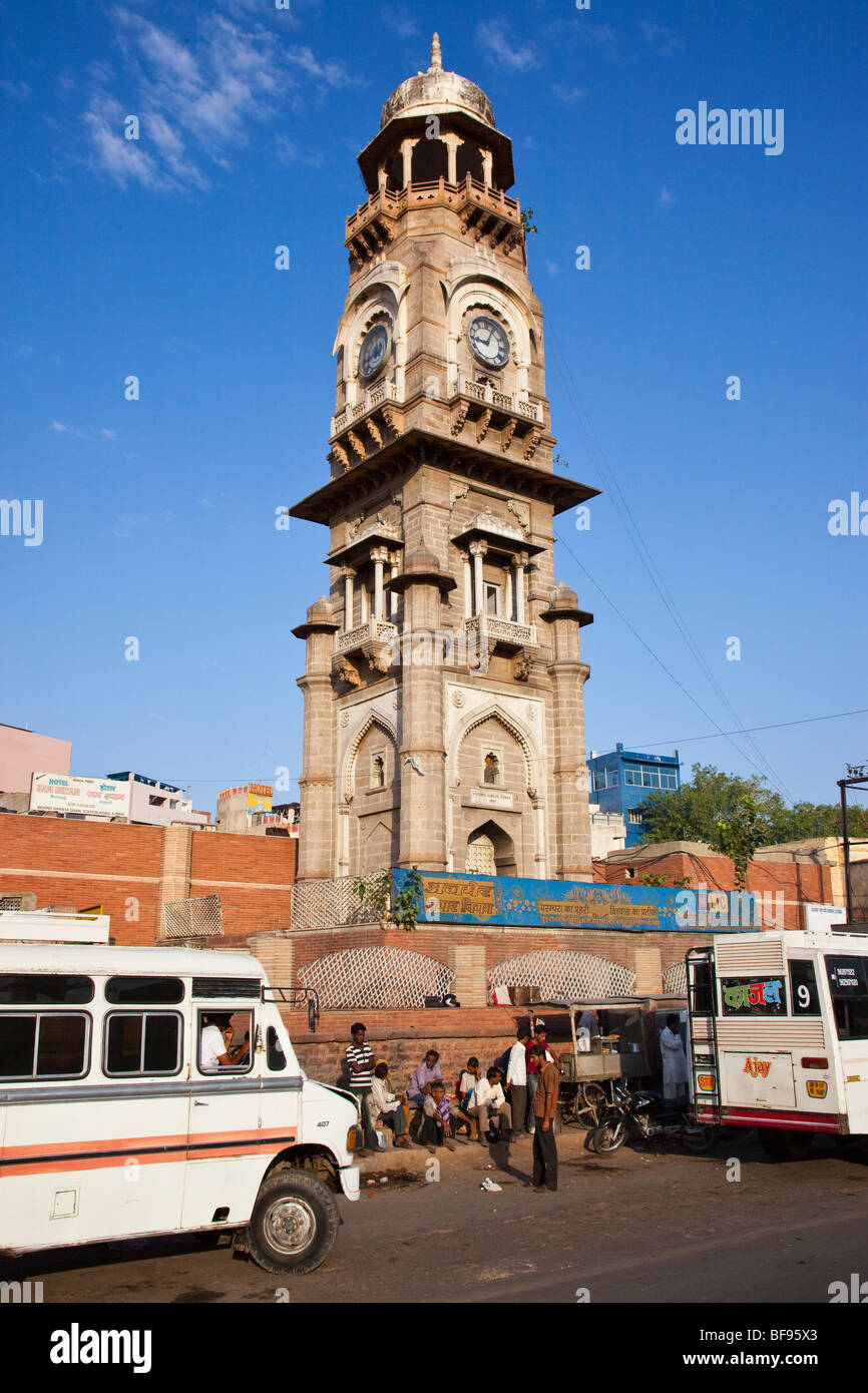 Clocktower in Ajmer India Stock Photo - Alamy