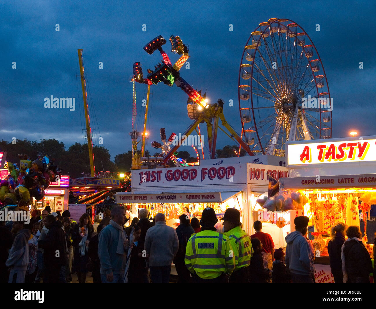 Fun busy funfair fair hi-res stock photography and images - Alamy