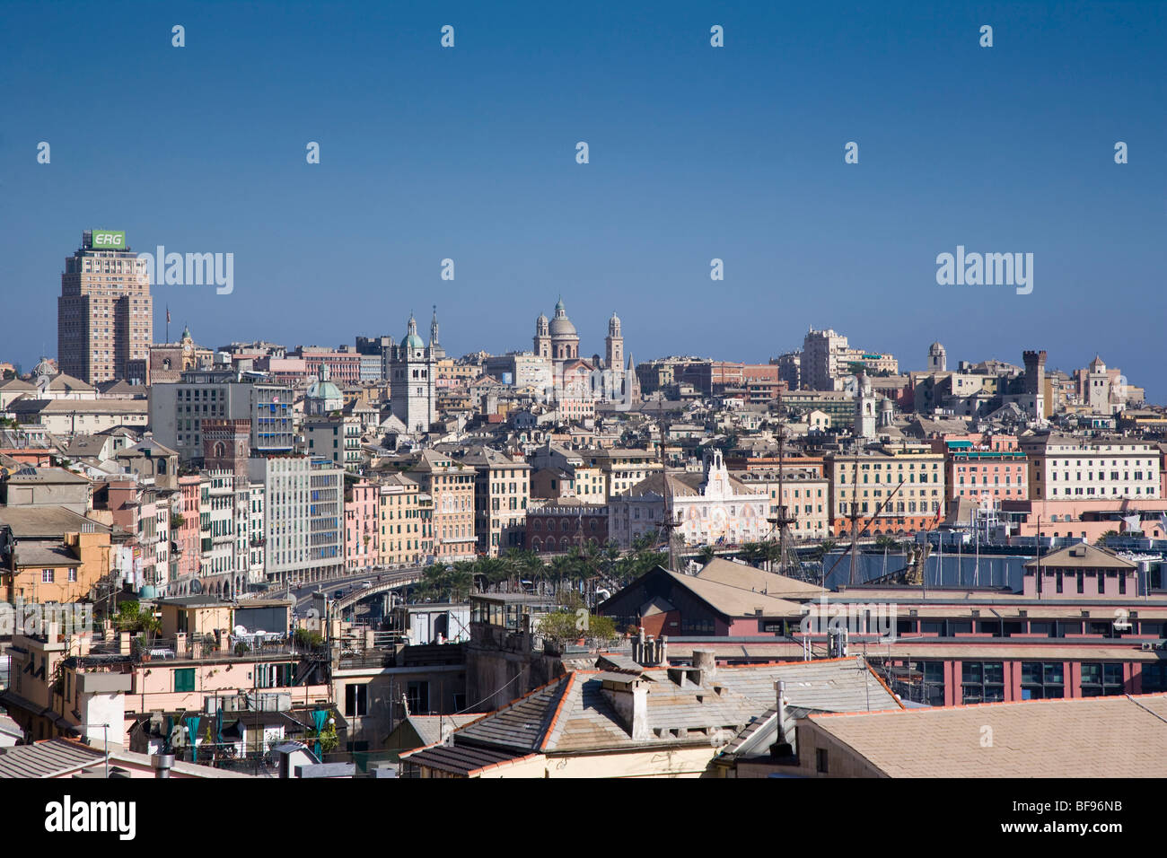 Skyline of Genoa, Italy Stock Photo - Alamy