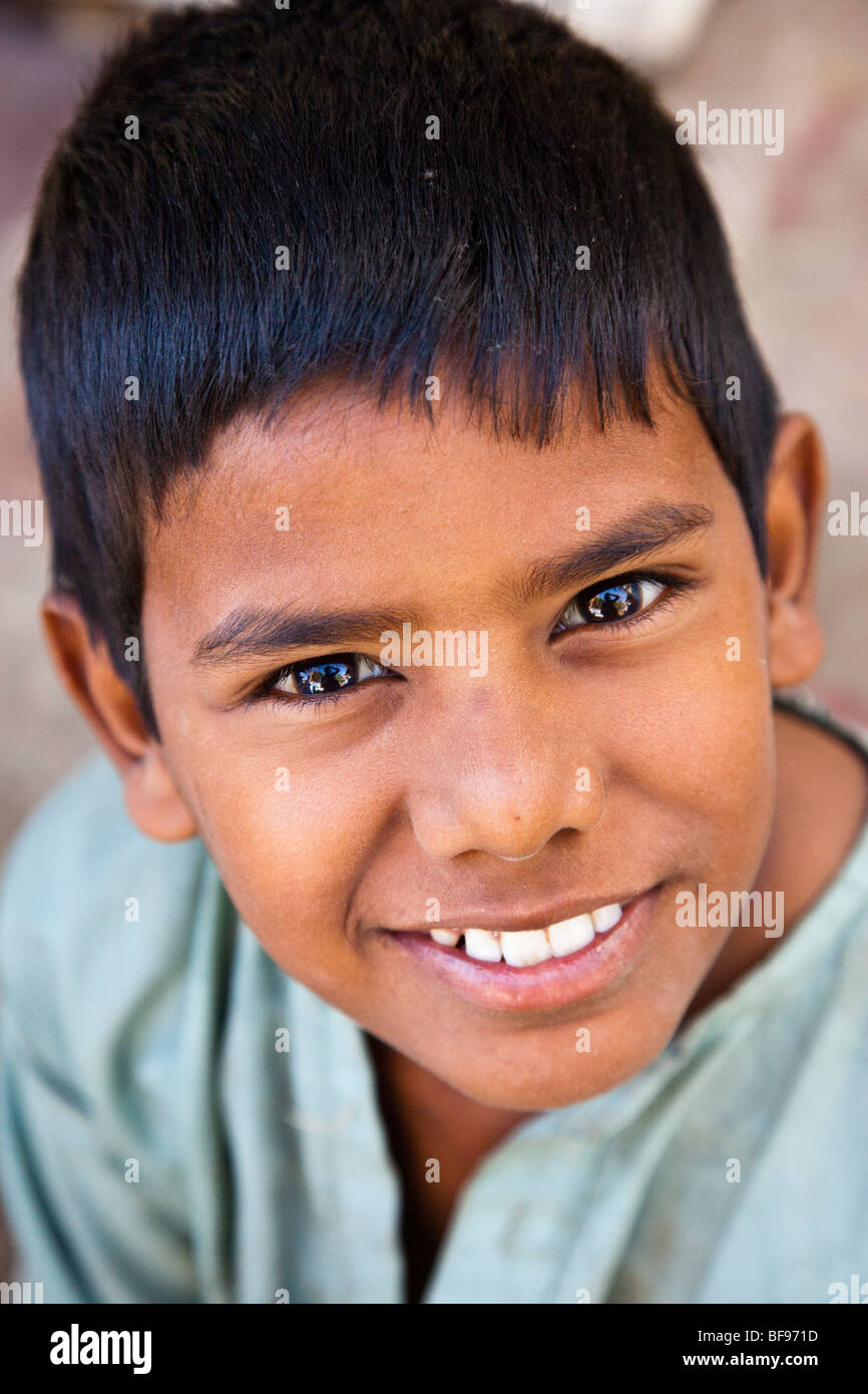Indian Boy in Ajmer in Rajasthan India Stock Photo - Alamy