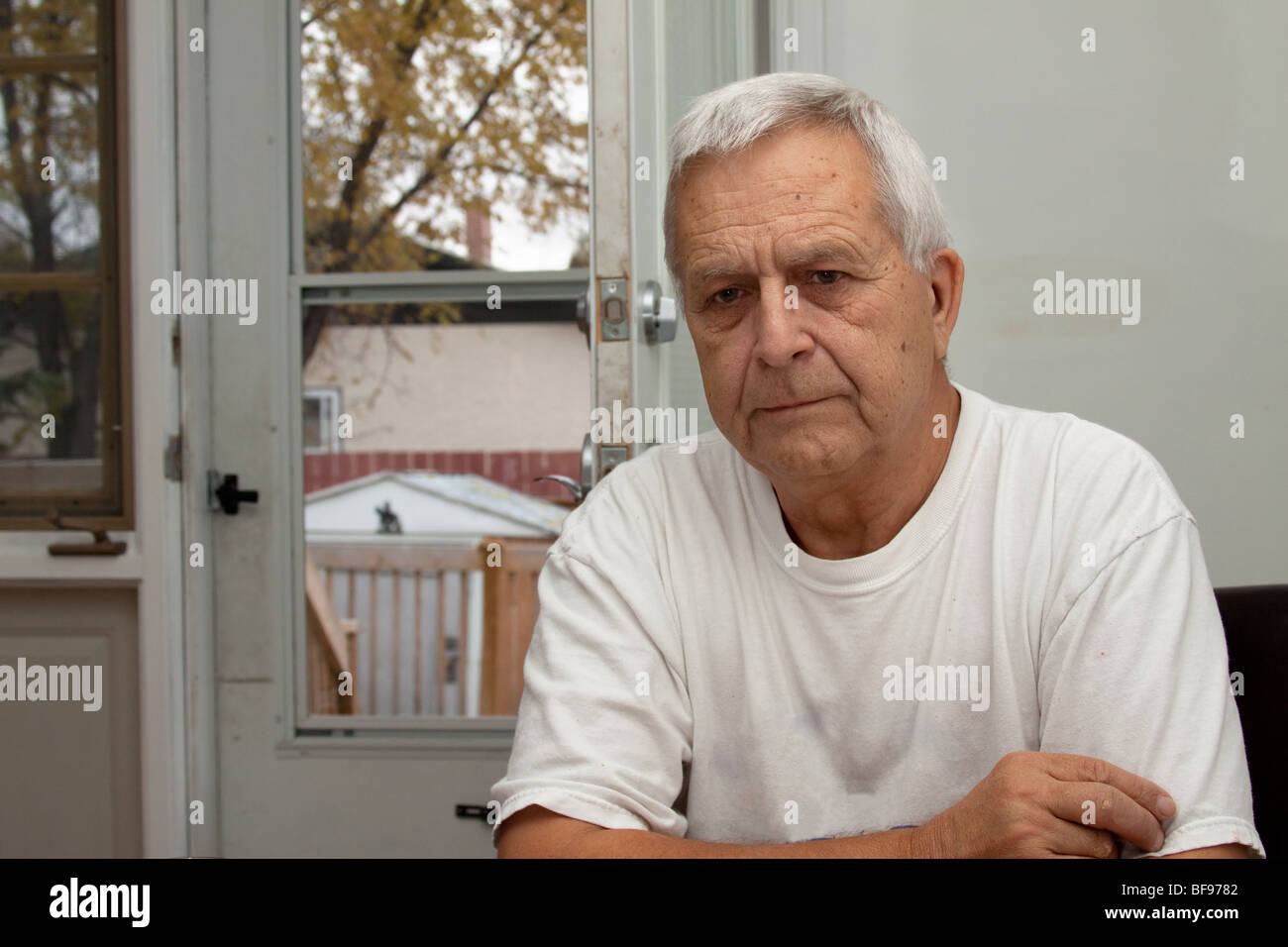 Sad Senior man Stock Photo - Alamy