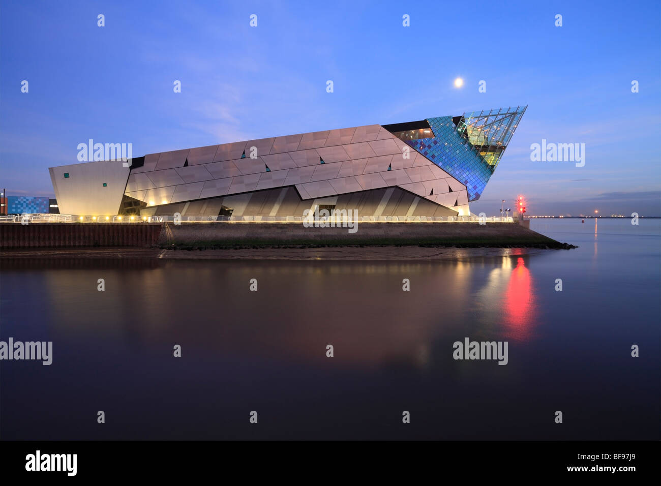 The Deep Submarium at night, Kingston upon Hull, East Yorkshire ...