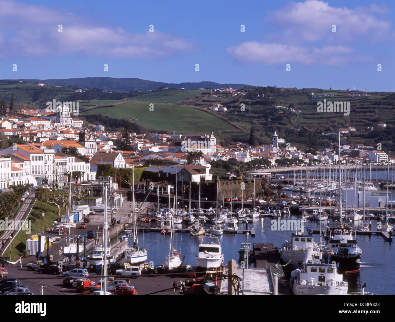 Harbour Horta Faial Azores Portugal Stock Photos & Harbour Horta Faial ...