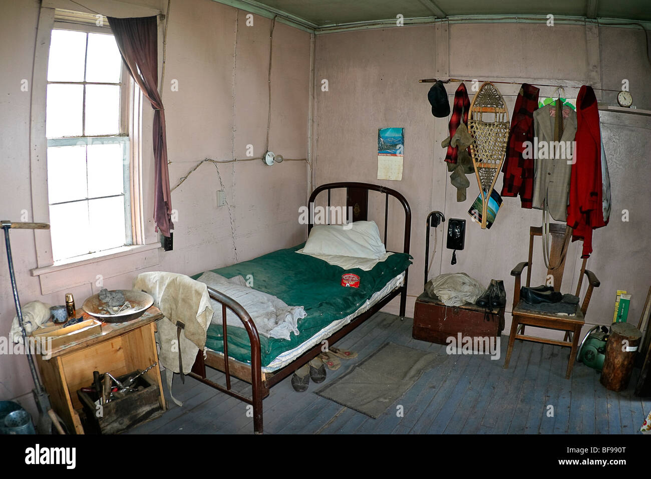 Preserved cabin of Albert Faille, pioneer, who spent 46 years looking ...