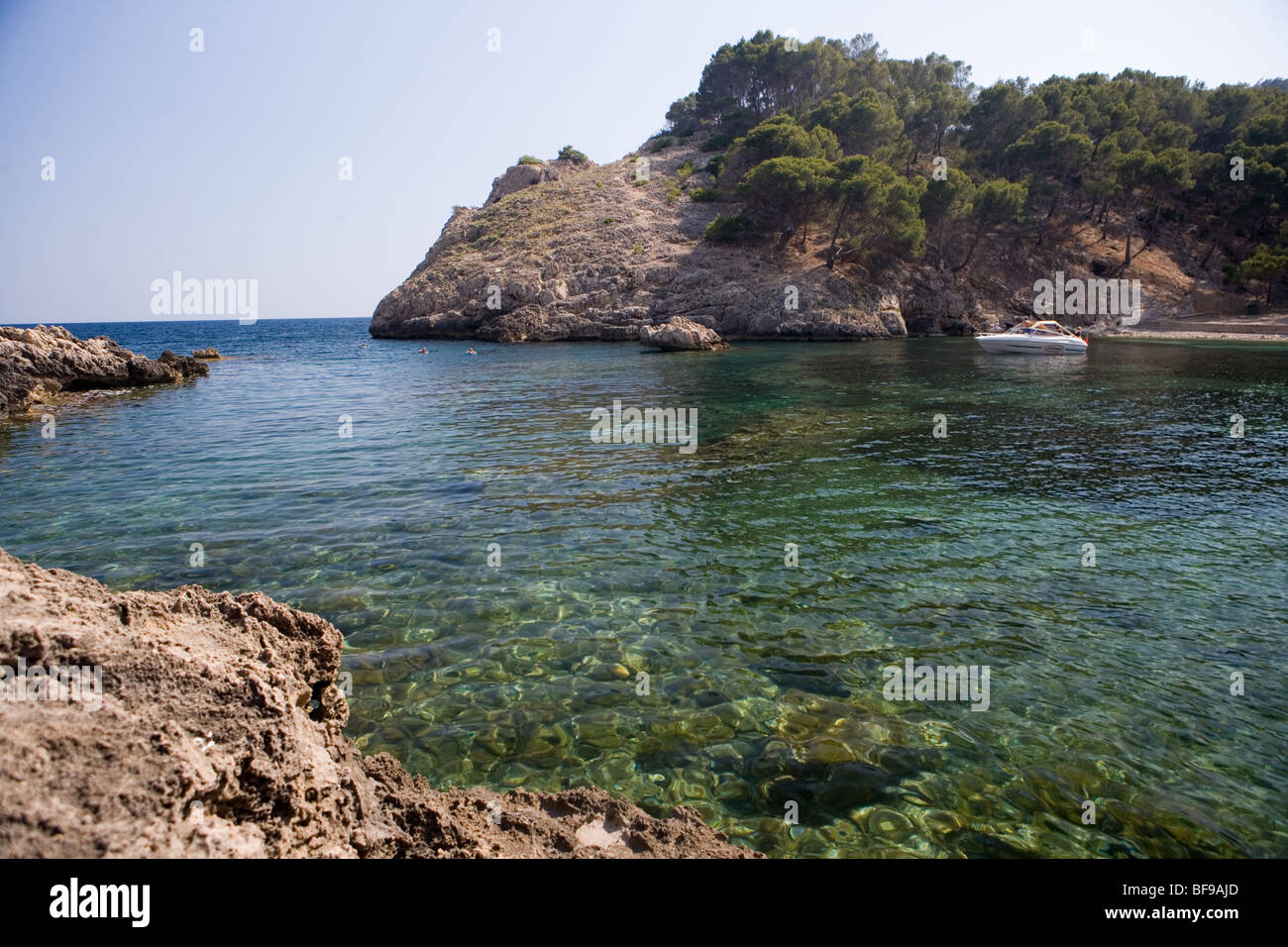 Unspoilt cove in Southwest Mallorca Spain Stock Photo - Alamy