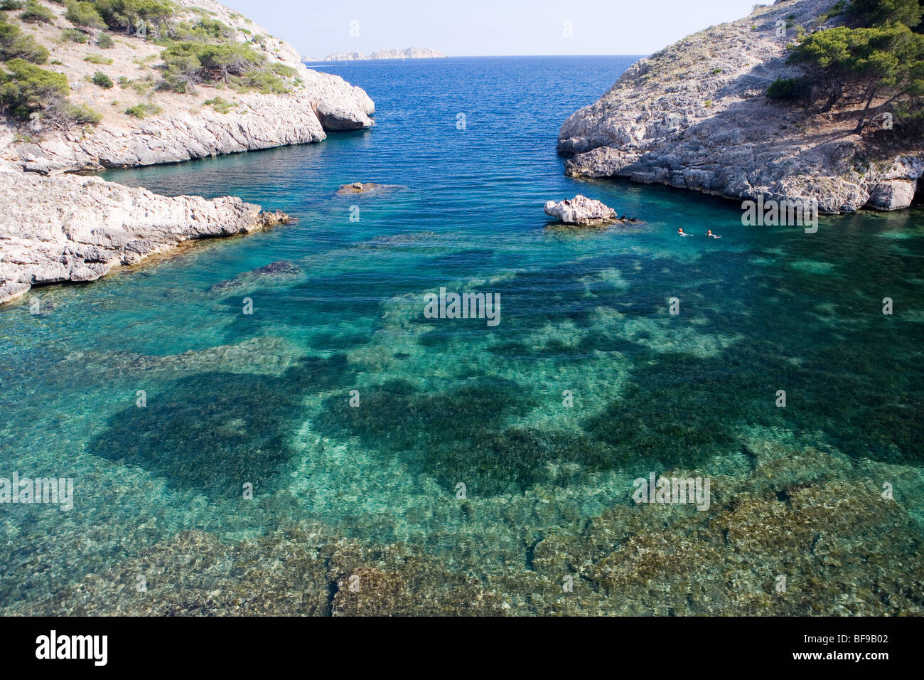 Unspoilt cove in Southwest Mallorca Spain Stock Photo - Alamy