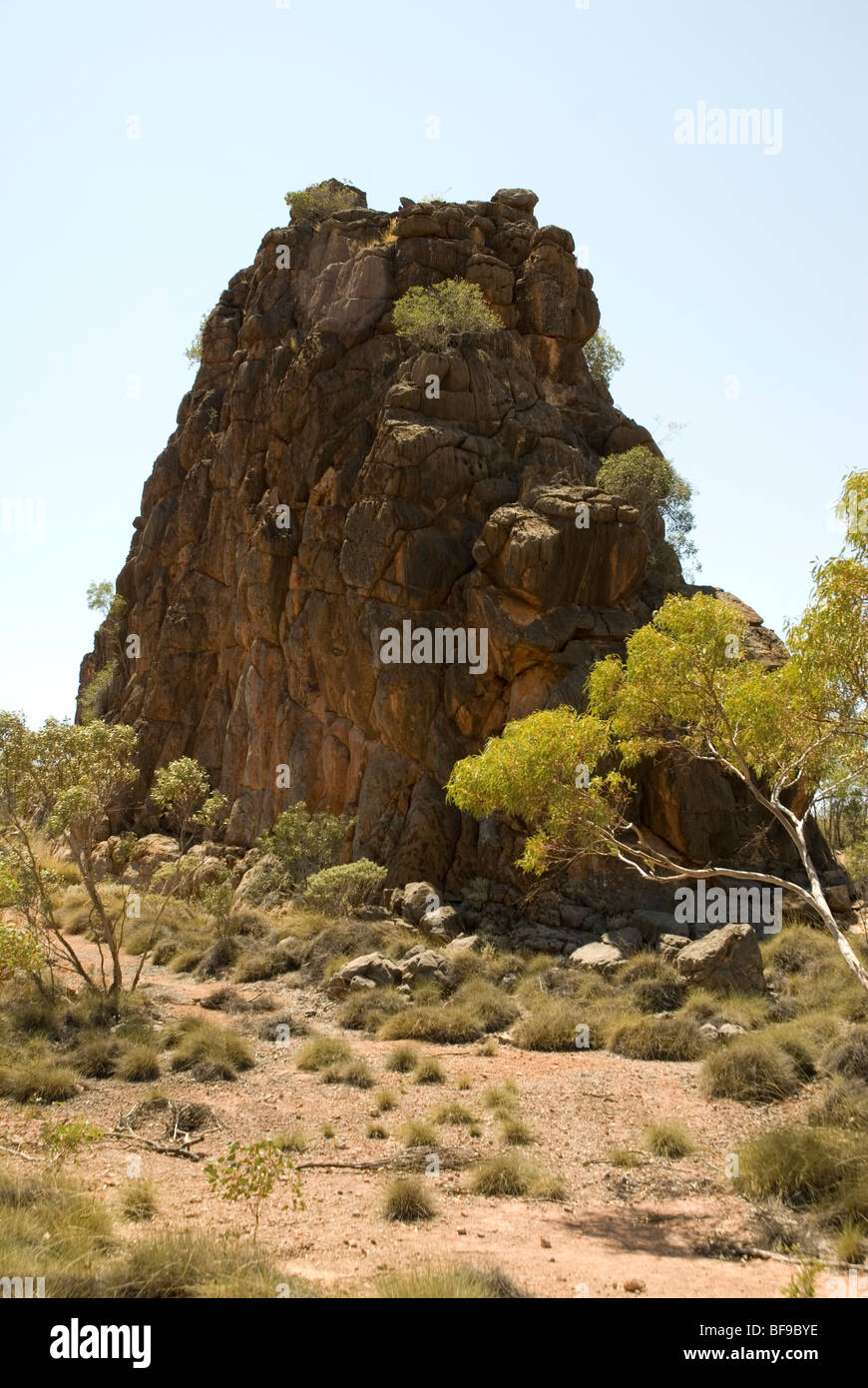 Corroboree Rock, East MacDonnell Ranges, Central Australia Stock Photo ...