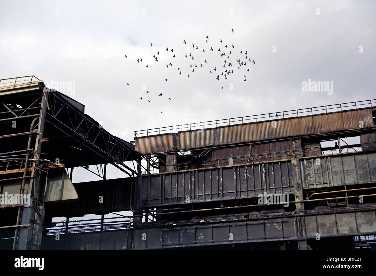 Derelict iron works Stock Photo - Alamy