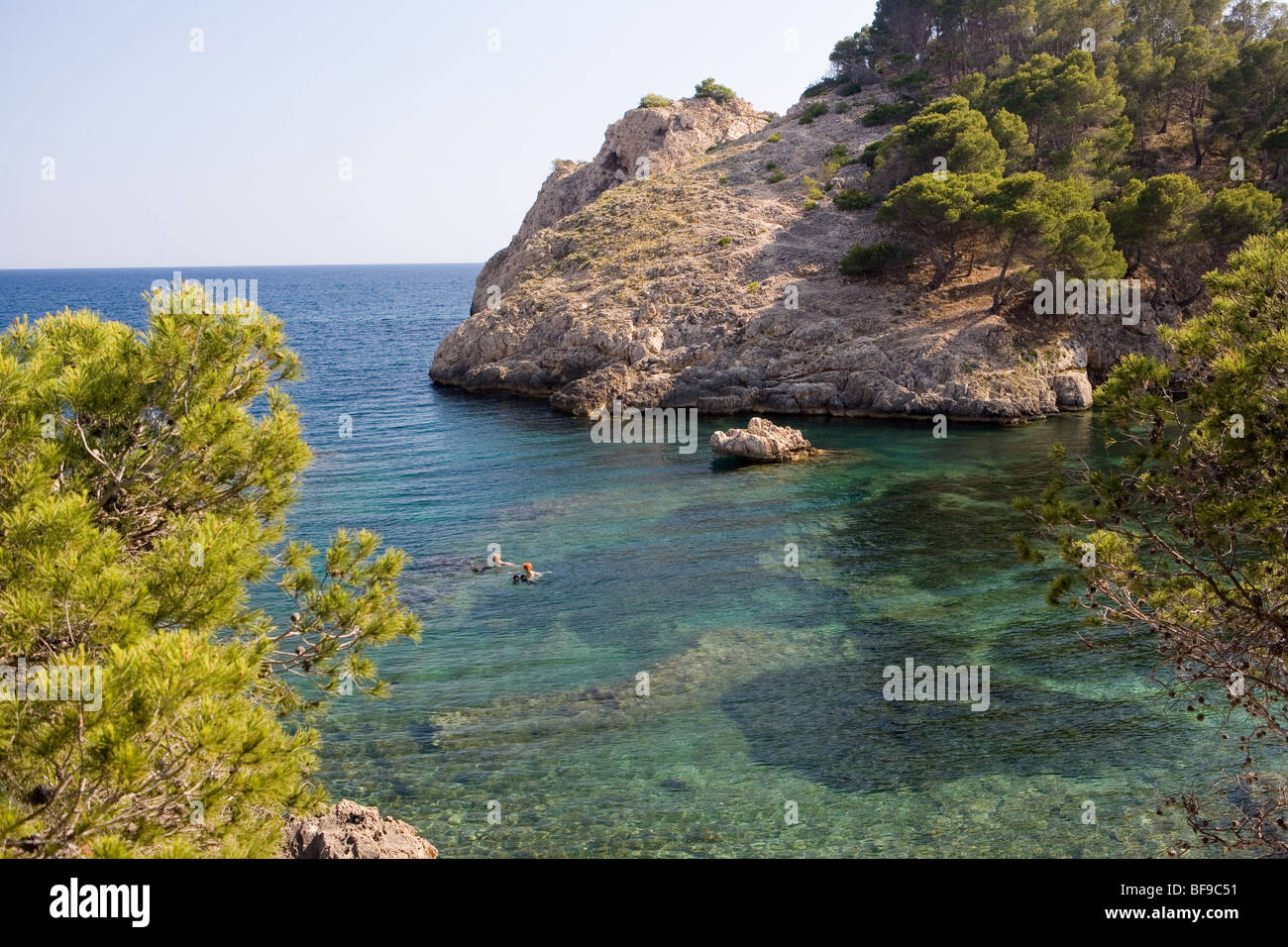 Unspoilt cove in Southwest Mallorca Spain Stock Photo - Alamy