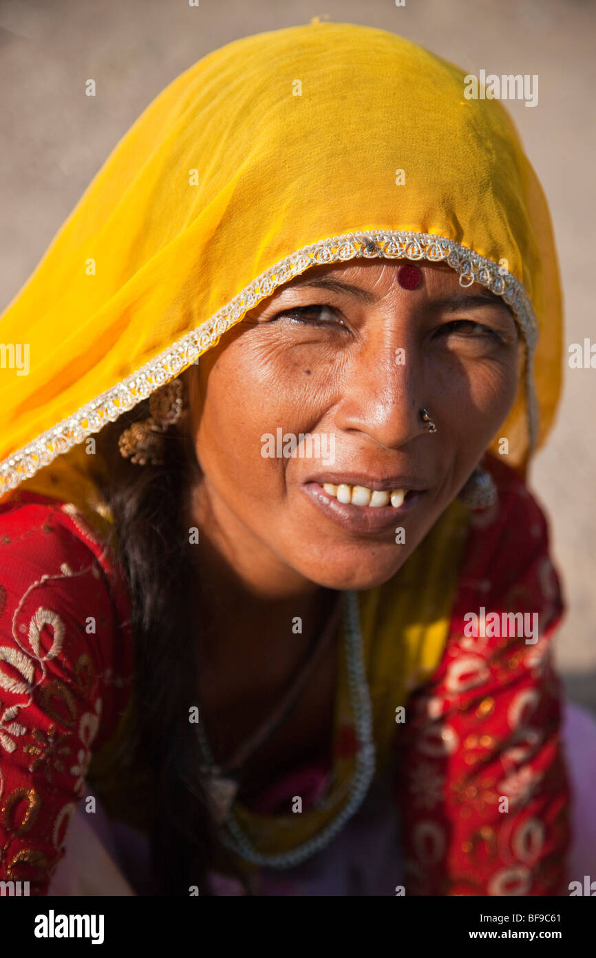 Rajput woman in Pushkar in Rajasthan India Stock Photo - Alamy